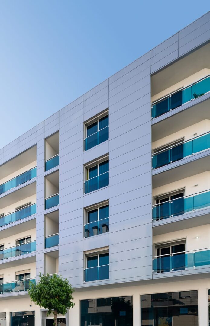 Finish for STACBOND composite panel | Stellar blue