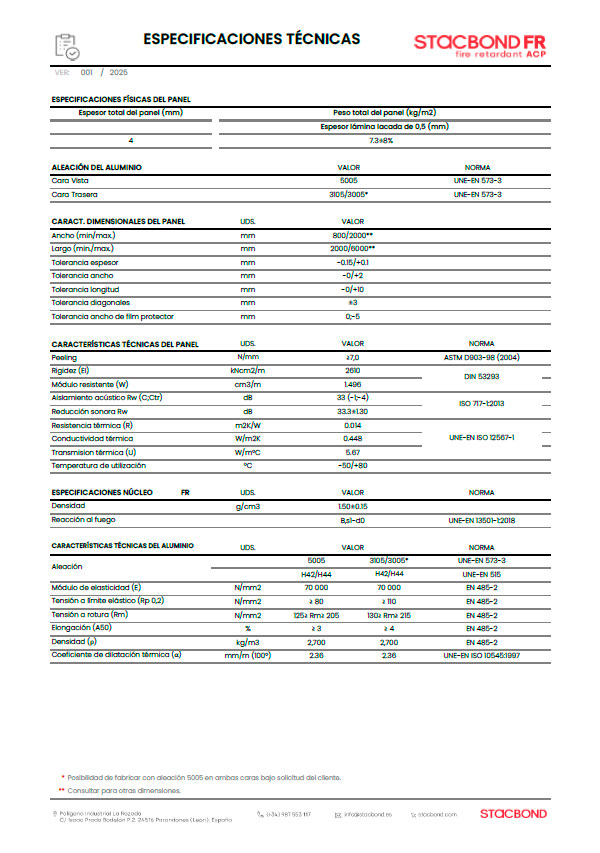 Téléchargements Documentation STACBOND